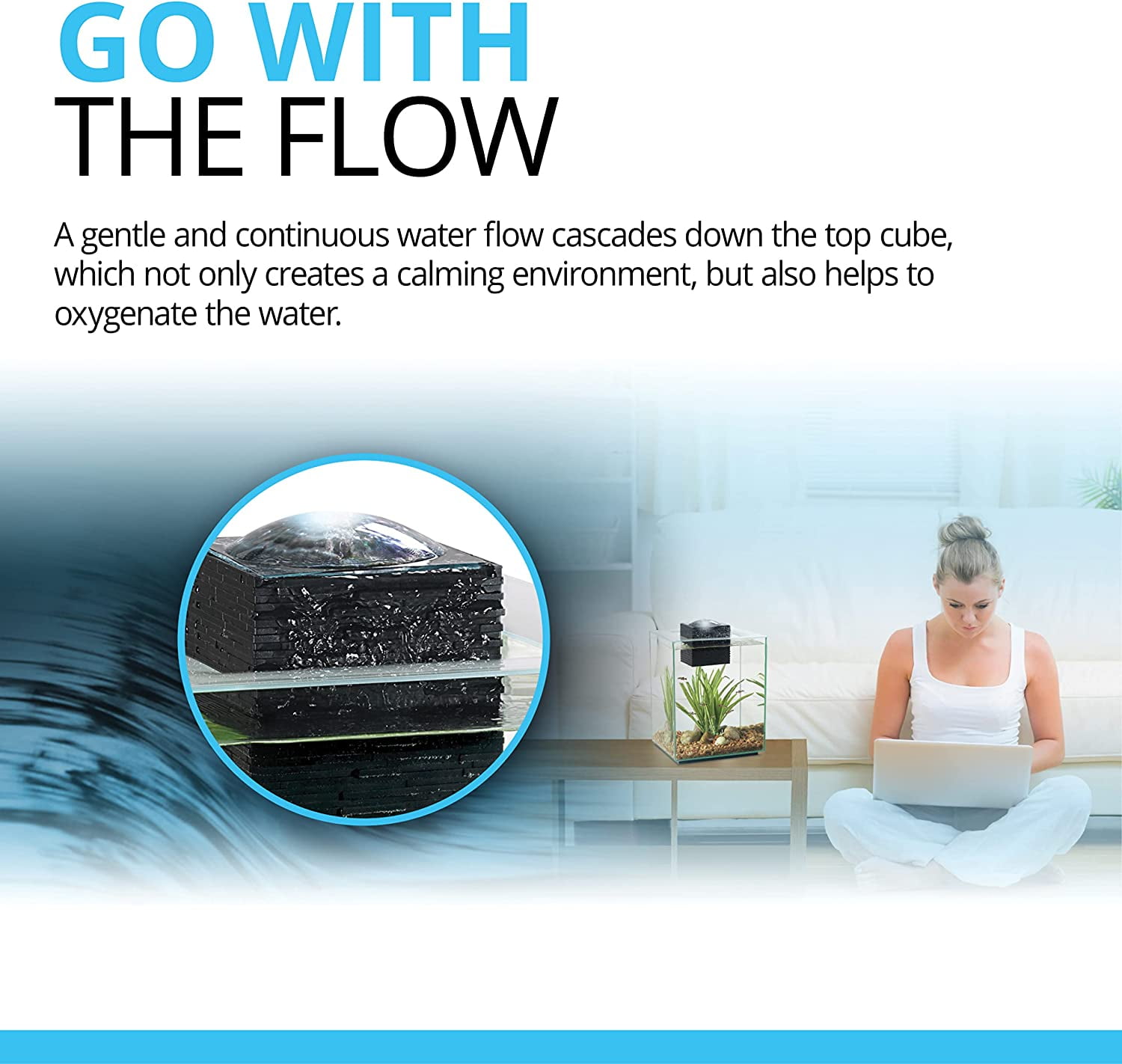 Fluval Chi 5 Gallon Fish Aquarium | LED Starter Kit